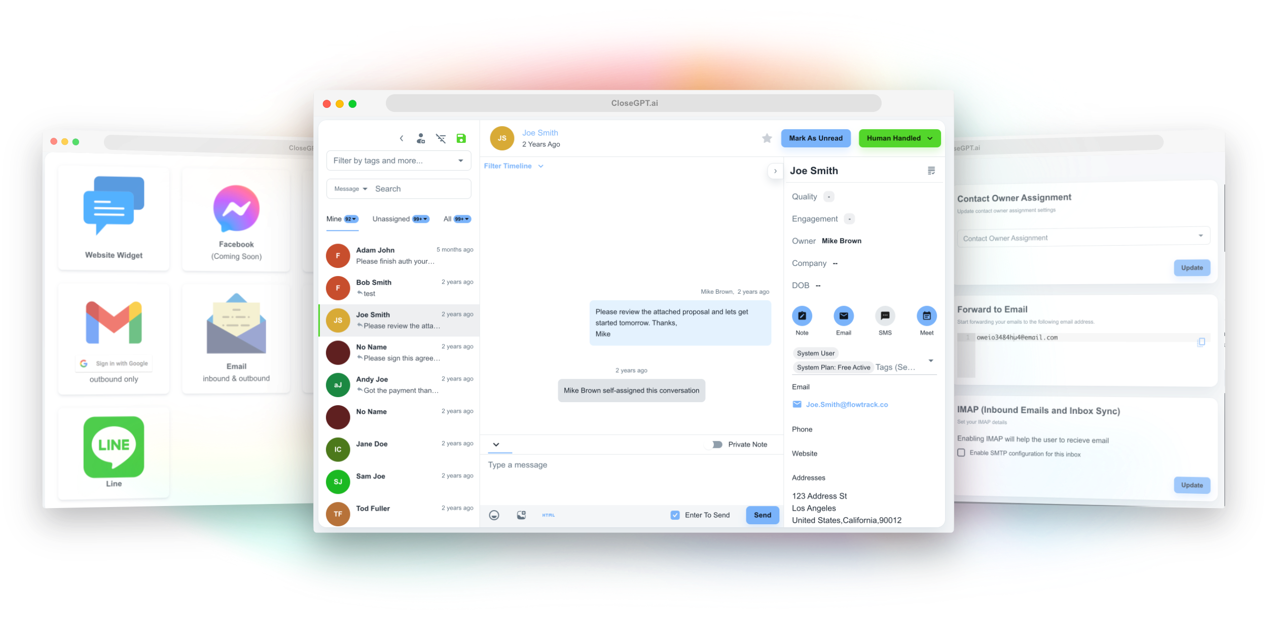 Unified Inbox: Centralized Customer Conversations | CloseGPT